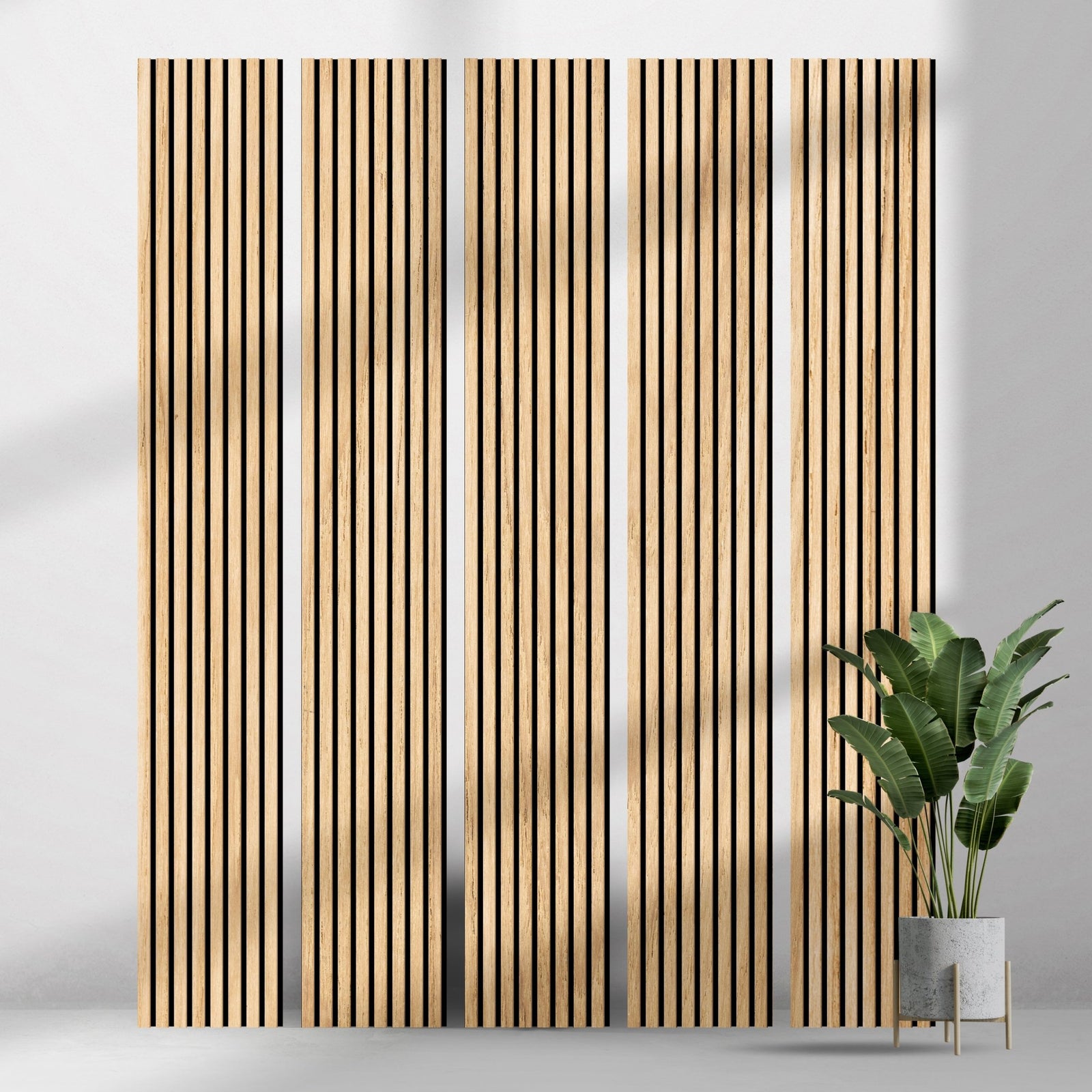 106" 9ft Tall ULTRALIGHT Flexible Lightweight White Oak Acoustic Wood ...