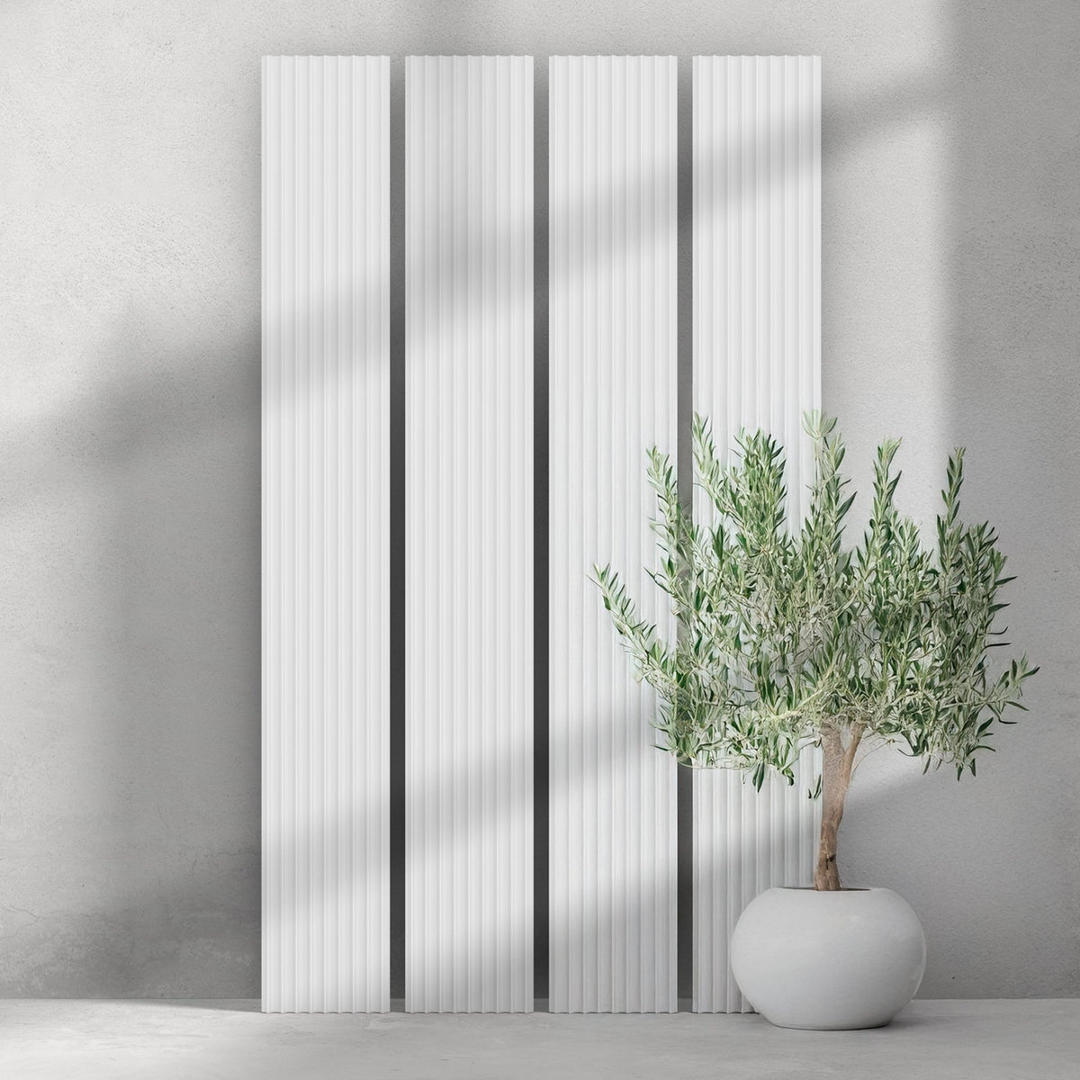 Paintable Valley Paint-Ready Fluted Wall Panels – Primed MDF Panels
