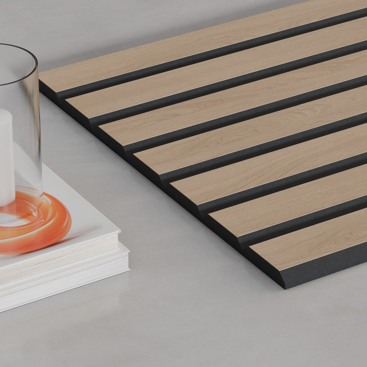 Ultralight Wood Slat Acoustic Wall Panels - Flexible for curved walls