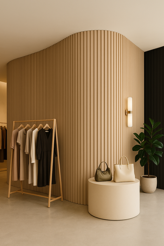 Paint-Ready Valley Fluted Wall Panel Sample | See & Feel the Quality