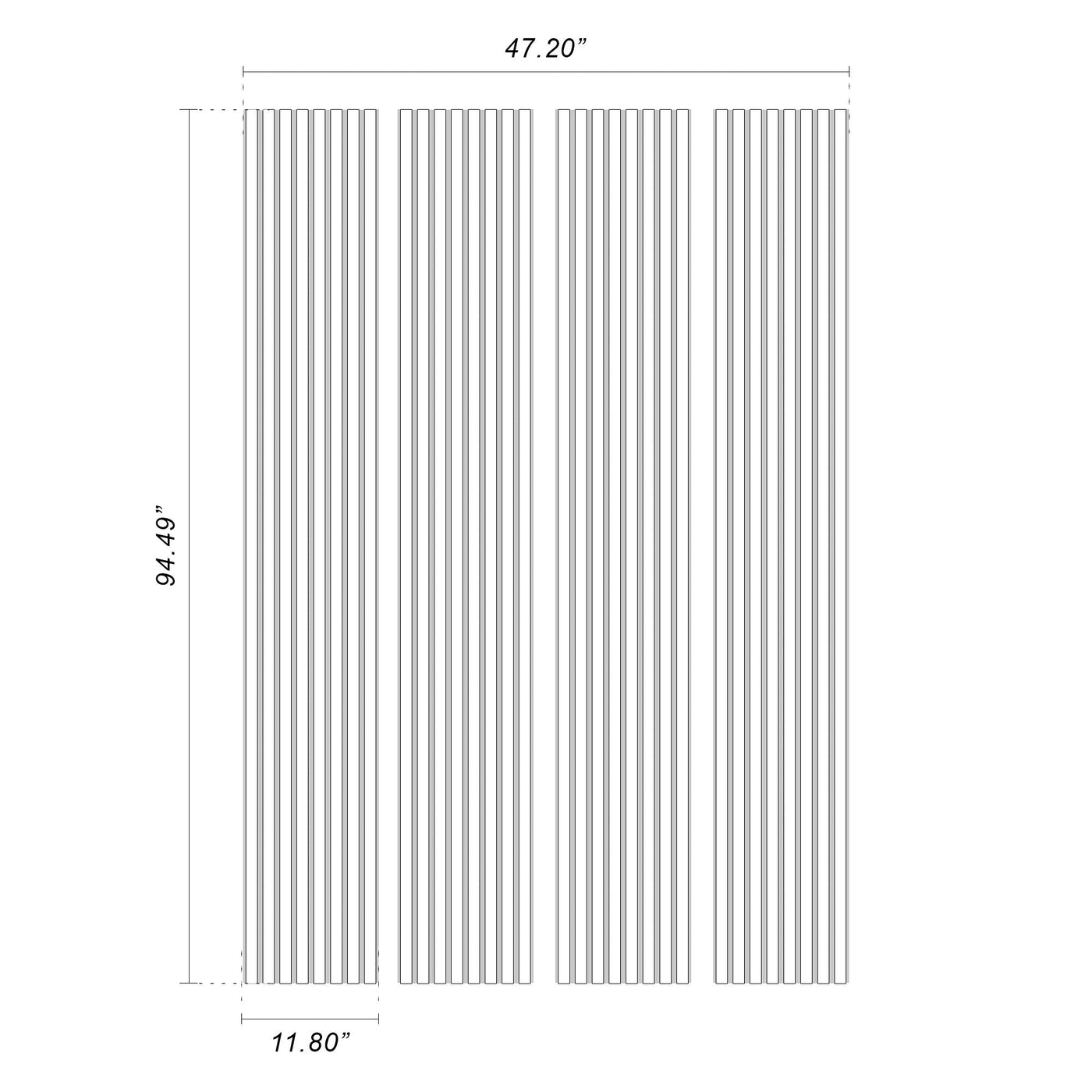 ULTRALIGHT Flexible Lightweight White Oak Acoustic Wood Slat Wall Pane