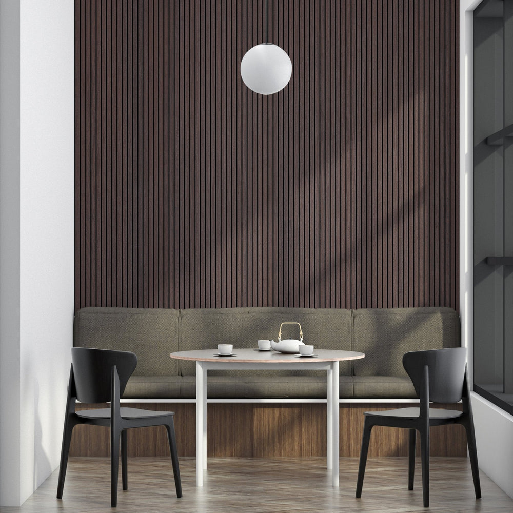 Dark Smoke Oak 8ft 94.49" Wood Slat Ultralight Flexible Wall Panels ...