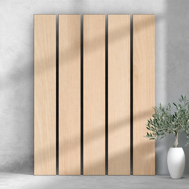 Ultralight Wood Slat Acoustic Wall Panels - Flexible for curved walls
