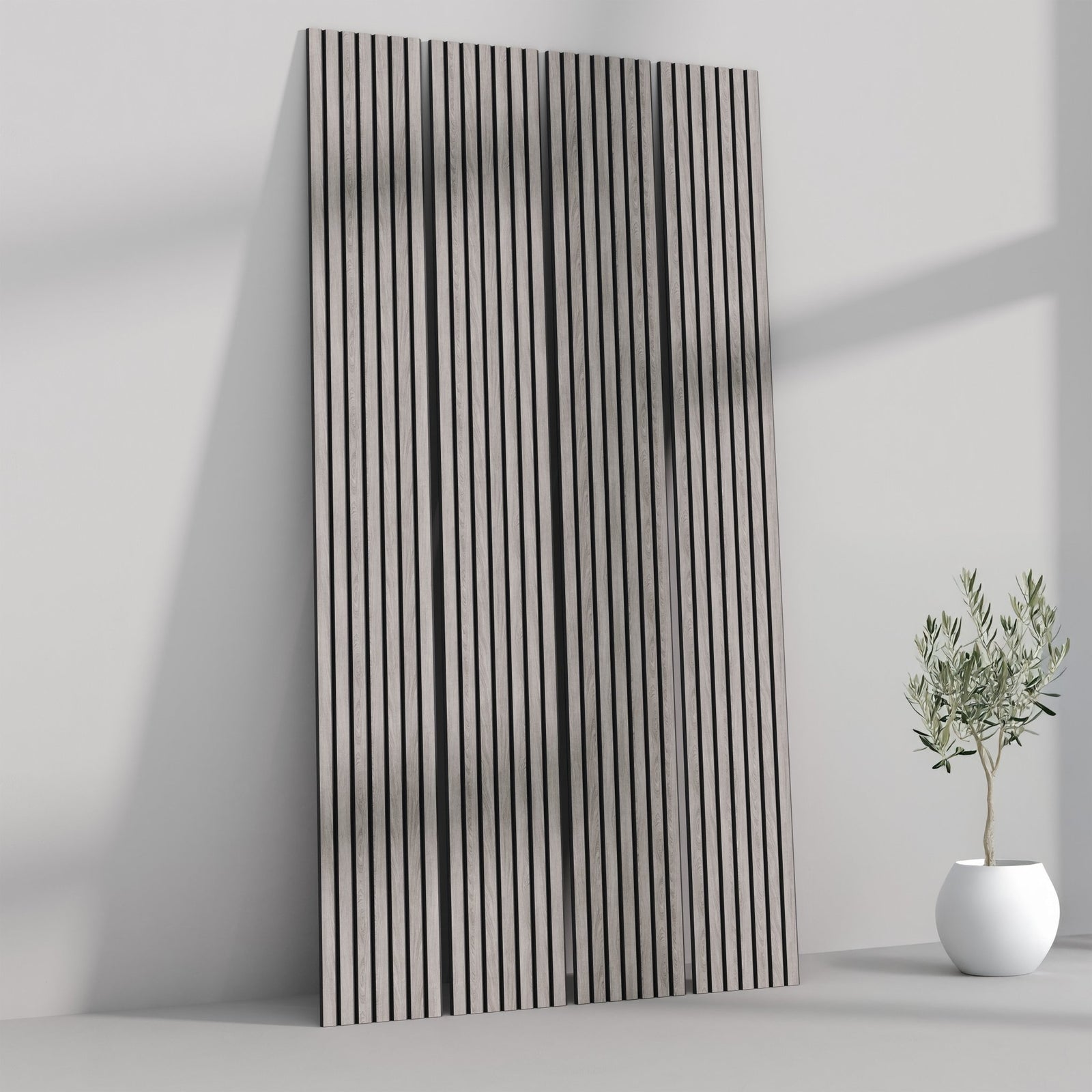 Ultralight Wood Slat Acoustic Wall Panels - Flexible for curved walls