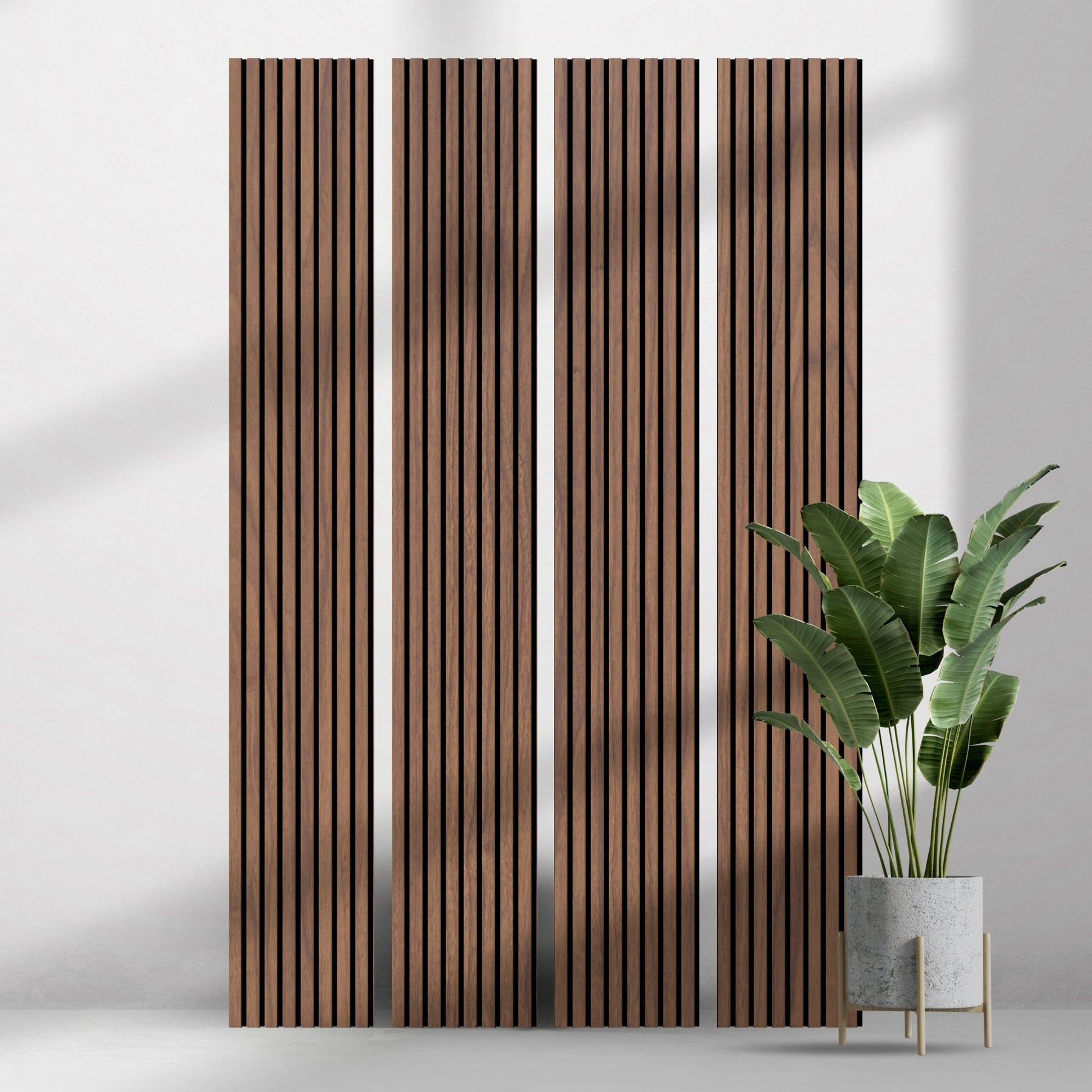 ULTRALIGHT Flexible Lightweight Walnut Acoustic Wood Slat Wall Panels