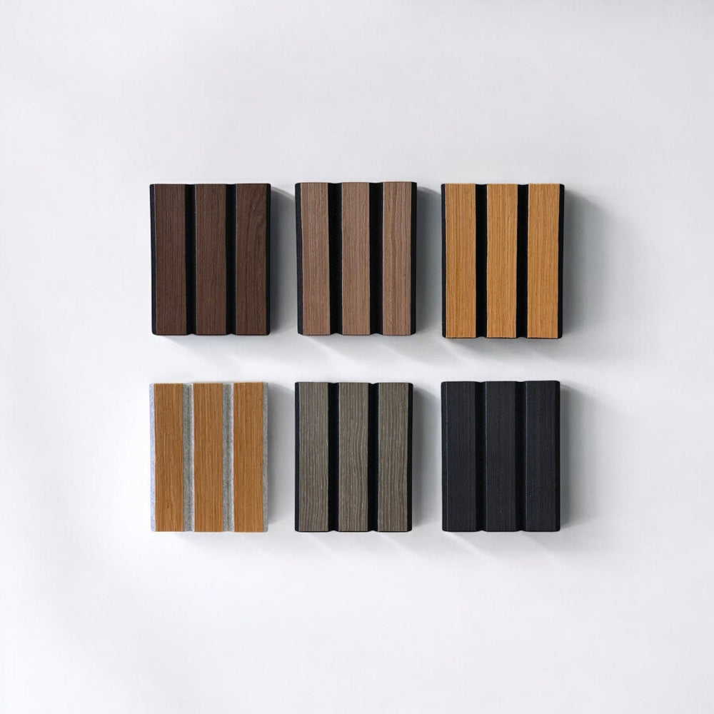 ULTRALIGHT Wood Slat Acoustic Sample Kit in 5 Natural Luxe Wood Colors