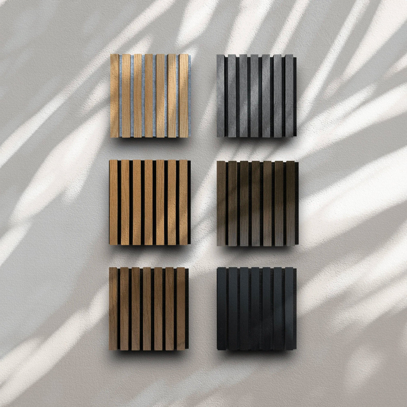 Wood Slat Acoustic Panel Samples
